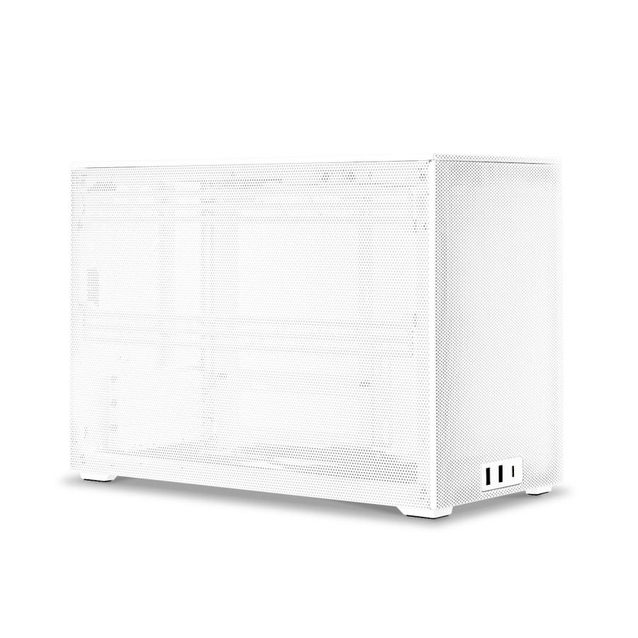 SSUPDコンパクトPCケース MESHROOM D Snow White フルメッシュ構造 Mini-ITX/Mini-DTX規格対応 ...