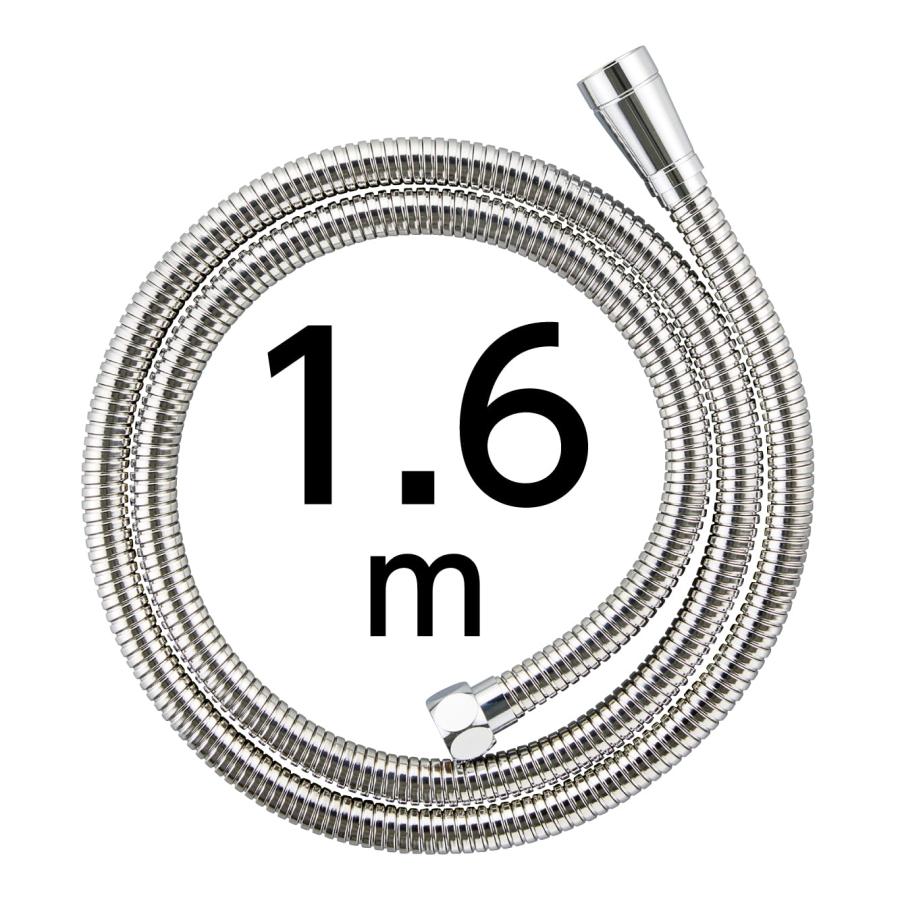 SANEI(サンエイ) シャワーホース ラセン状 ほとんどのメーカー対応 水栓側アダプター付 ステンレス製 1.6m G1/2 PS30-56TXA日 : プロジェクトD - 通販 ...