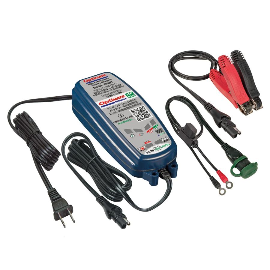 テックメイト(TecMATE)【公式】バイク用 リチウムイオンバッテリー専用充電器 Optimate Lithium 車両側ケーブル付 TM-497 : プロジェクトD - 通販 ...