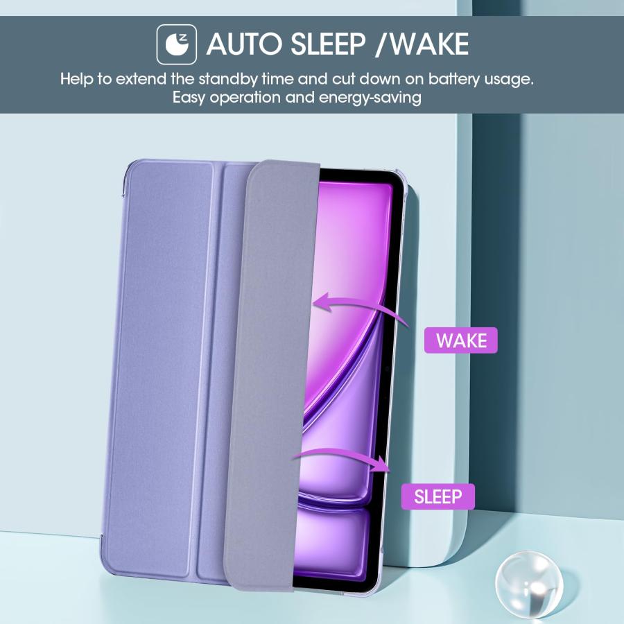 ProCase iPad Air 13インチ M2 2024 (A2898 A2899 A2900) ケース スリム 耐衝撃 三つ折り スタンド スマ : s-b0d3swpn23 ...