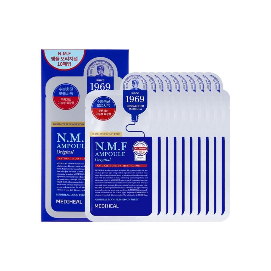 MEDIHEAL OFFICIAL(メディヒール) NMF アンプル マスク 10枚 (NMF Renewal (ver.2)) しっとり 水分 保湿 : s-b0d422w62t ...