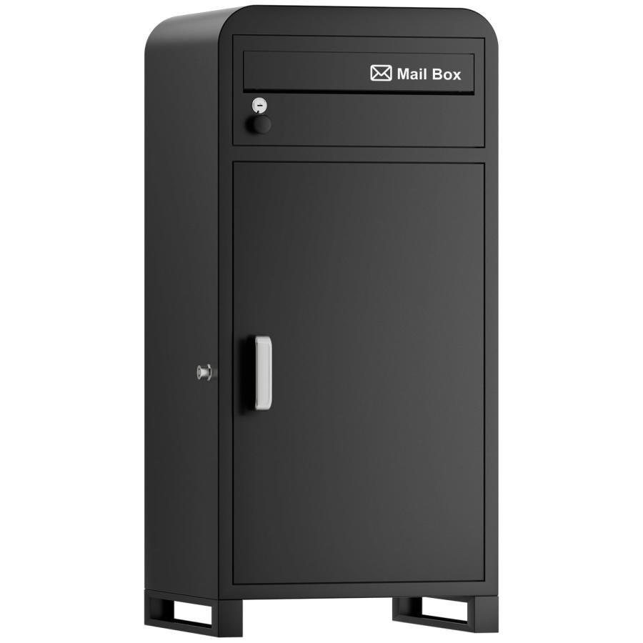 【複数投函可能/ポスト一体型/大容量】 VARNIC 宅配ボックス 組み立て不要 屋外 大容量 宅配BOX 防水・防錆 据え置きベース・マグネットシー : プロジェクトD - 通販 ...