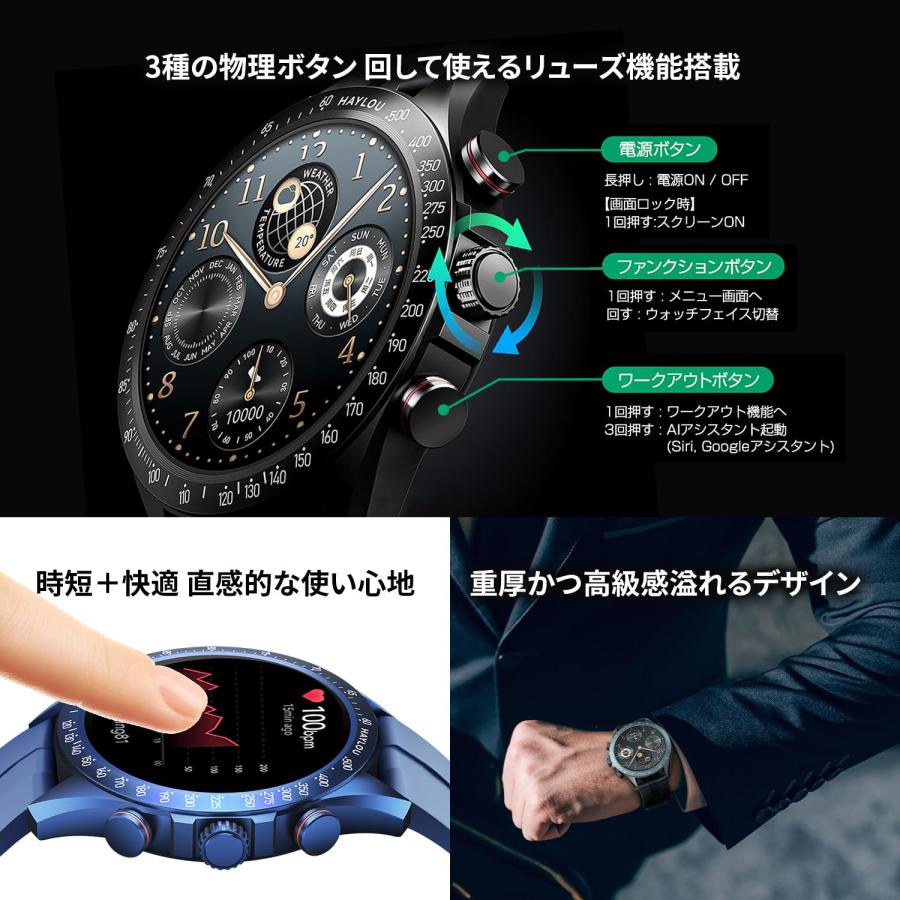 Haylou Solar Pro 1.43インチ スマートウォッチ HL-SP シルバー : プロジェクトE - 通販 - Yahoo!ショッピング