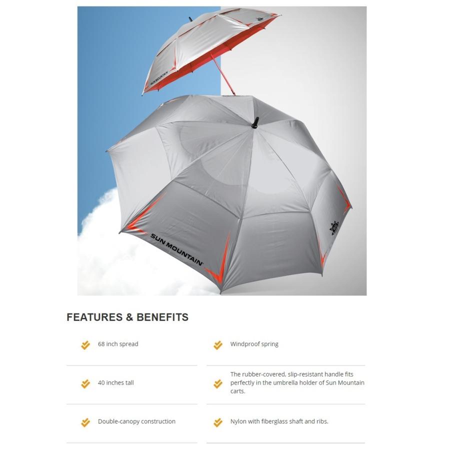 SUN MOUNTAIN（サンマウンテン） Sun Mountain Silver Series Double Canopy 68 ...