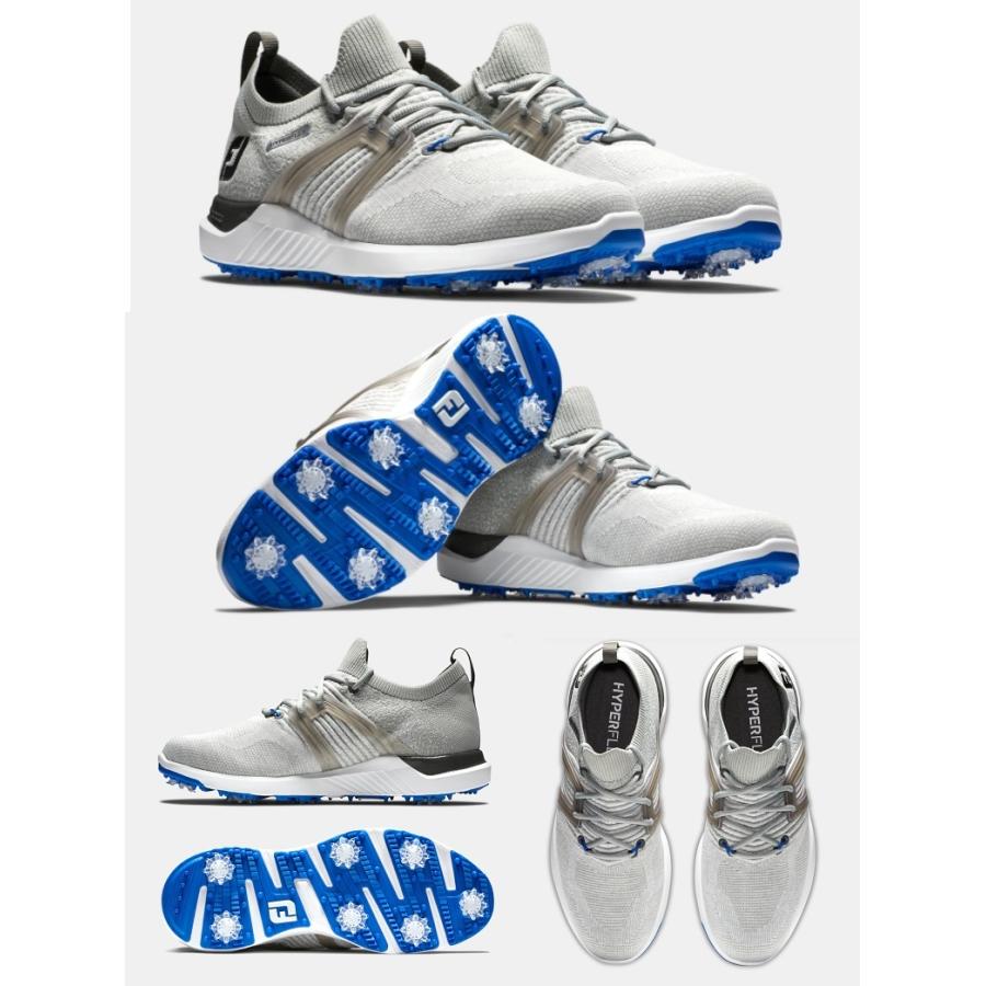 FootJoy 在庫あり！FootJoy HyperFlex Golf Shoes - Grey/White/Blue フットジョイ ハイパー ...