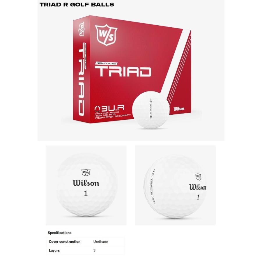 Wilson Staff Triad R Golf Ball ウィルソン スタッフ トレイド ゴルフボール 1ダース : プロラインGolf ...