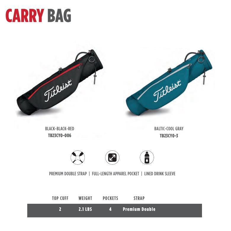 Titleist 2024 Carry Bag タイトリスト キャリー バッグ Titleist（タイトリスト） Titleist 2024 Carry Bag キャリー バッグ