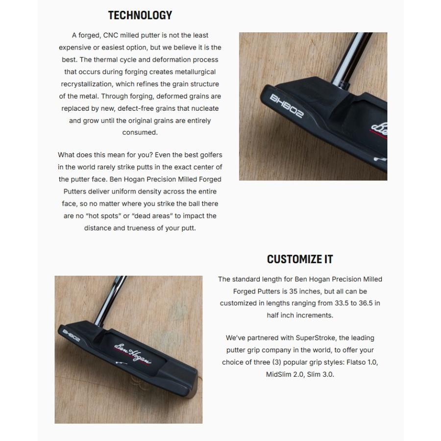ベンホーガン 即納可！Ben Hogan Golf BHB02 Putter パター : プロラインGolf - 通販 - Yahoo!ショッピング