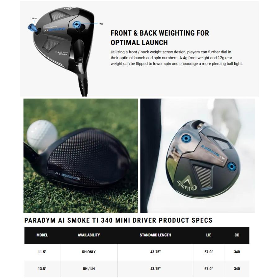 Callaway 即納可！Callaway Paradym Ai Smoke Ti 340 Mini Driver キャロウェイ パラダイム ...