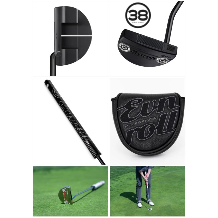 EVNROLL Evnroll 38" Tour Spec ER8 Triple Black Putter イーブンロール ツアースペック ...