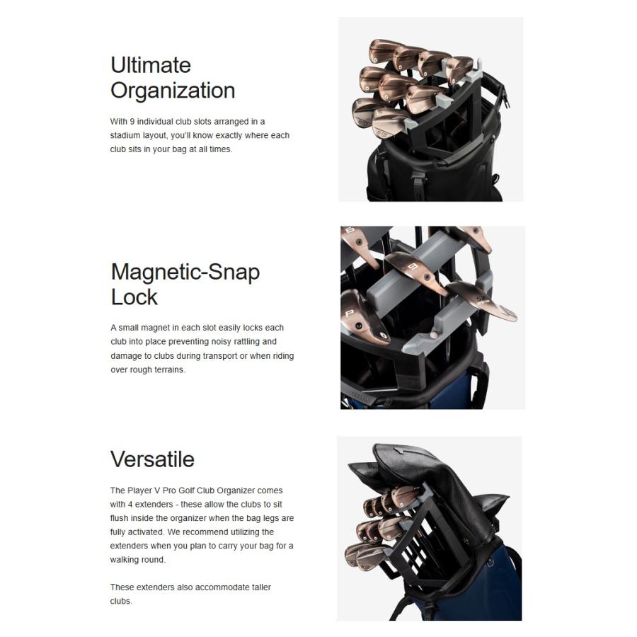 VESSEL Vessel Player V Pro Golf Club Organizer ベゼル プレイヤー V プロ 専用 ゴルフクラブ ...