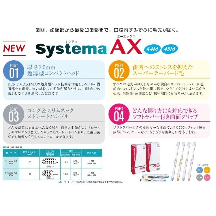 システマ 送料無料(メール便) ライオン Systema（システマ）AX【44M】12本入アソート : プロマ歯科商店 - 通販 - Yahoo!ショッピング