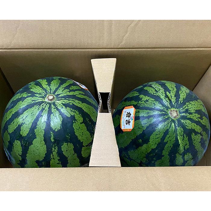 鳥取県産 倉吉すいか 鳥取西瓜 秀品 4Lサイズ 2玉入り （約9.5〜10kg×2玉） 箱 国産 すいか : 生鮮卸売市場 - 通販 - Yahoo!ショッピング