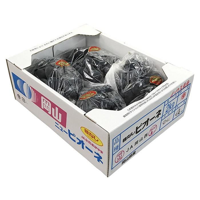 岡山県産 ニューピオーネ（ハウス） 秀品 4〜5房入 2kg :11610468:生鮮卸売市場 - 通販 - Yahoo!ショッピング