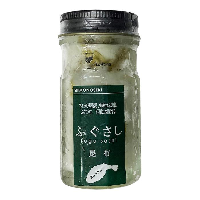 玄洋社 国産天然ふぐさし 昆布 50g 1本 瓶詰め 珍味 味付け ふぐ刺し : 生鮮卸売市場 - 通販 - Yahoo!ショッピング
