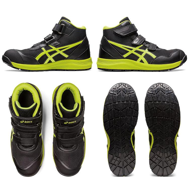 ウィンジョブ asics アシックス CP216 ブラック×ネオンライム 1273A076.001 安全靴 3E ベルクロ おしゃれ 人気 : プロマート Yahoo!店 - 通販 ...