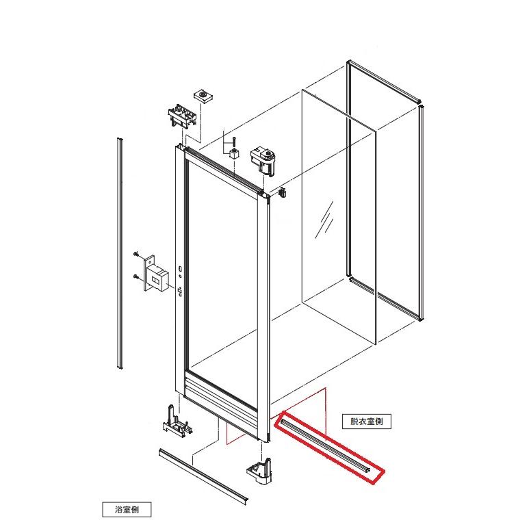 INAX LIXIL(INAX) 下桟タイト（脱衣側） DO-PYTB451__/W01 : プロマート Yahoo!店 - 通販 - Yahoo!ショッピング