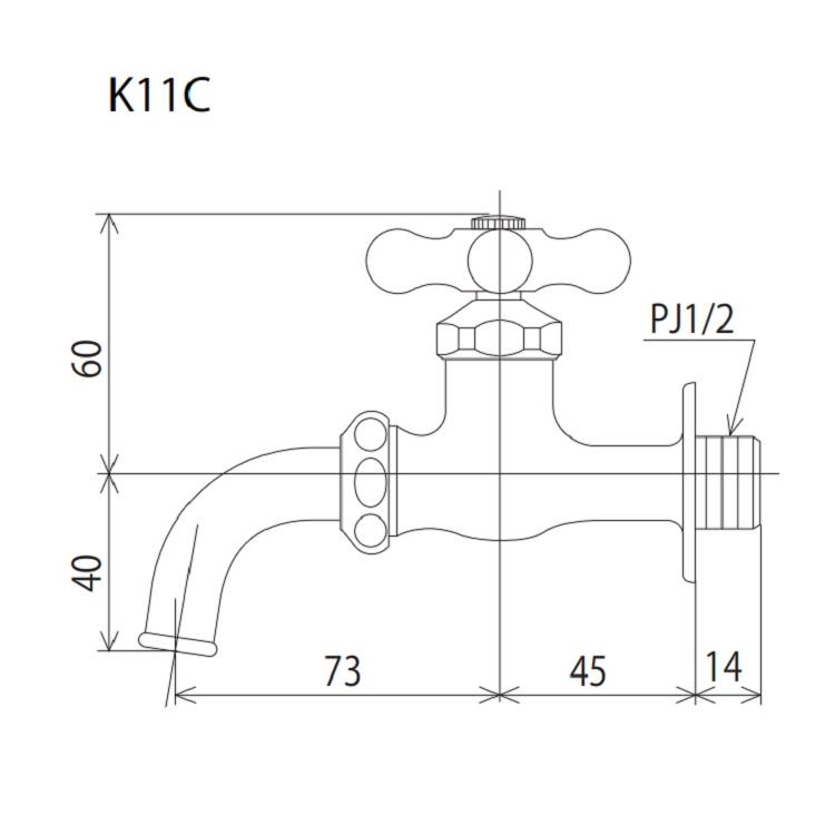 KVK 吐水口回転形水栓 K11C : プロマート Yahoo!店 - 通販 - Yahoo!ショッピング
