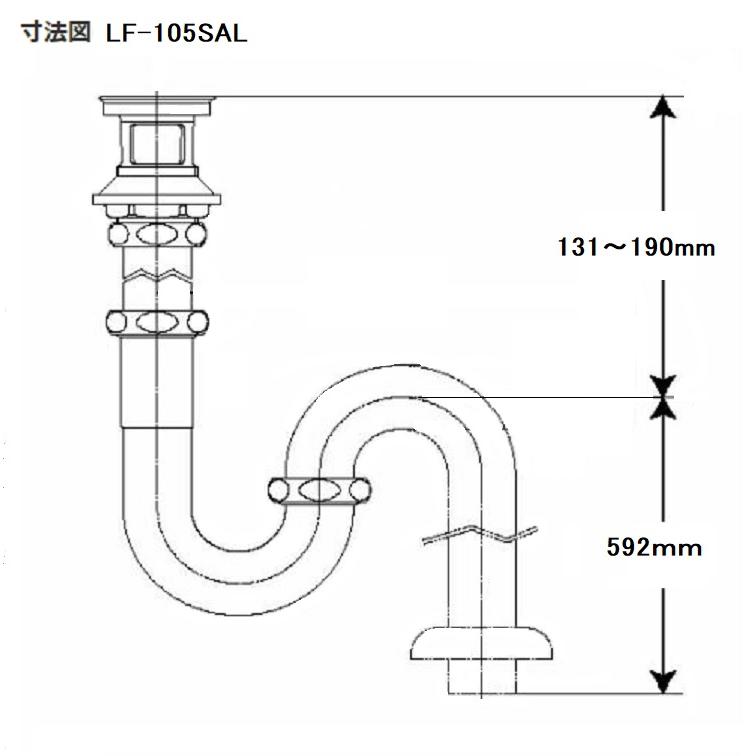 LIXIL LIXIL(INAX) 床排水Sトラップ LF-105SAL : プロマート Yahoo!店 - 通販 - Yahoo!ショッピング