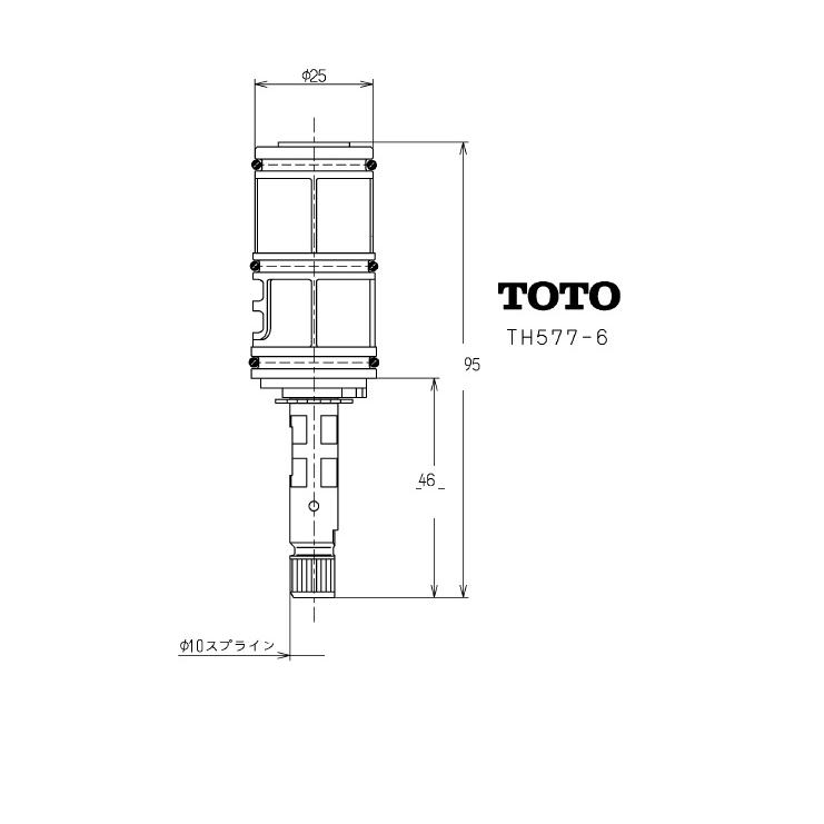 TOTO 開閉バルブ部 TH577-6 : プロマート Yahoo!店 - 通販 - Yahoo!ショッピング