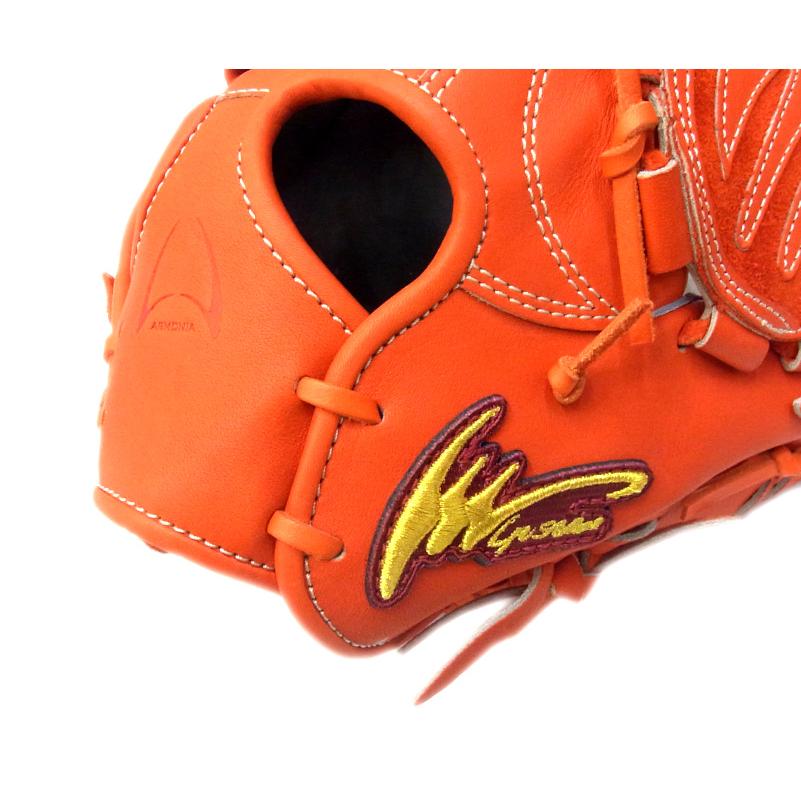 アイピーセレクト ip select (アイピーセレクト) 一般硬式グラブ アルモニーア 投手用 Relacion 〜レラシオン(関係)〜 右投げ用 赤オレンジ Ip.01AR-Ec ...
