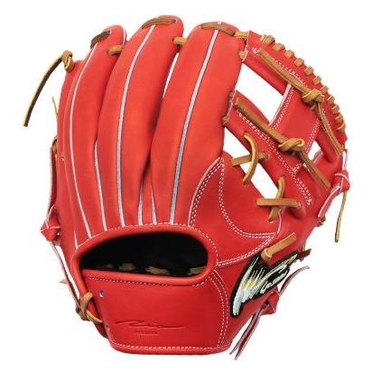 ip select (アイピーセレクト) orgullo （オルグージョ） 一般硬式グラブ IP.055-K (IP055K) 内野手用 右投げ用 赤オレンジxタン : ナカスポヤフー店 ...