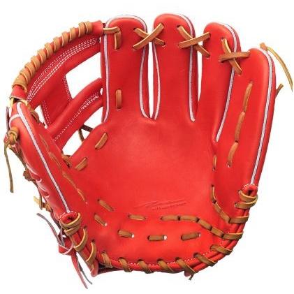 ip select (アイピーセレクト) orgullo （オルグージョ） 一般硬式グラブ IP.055-K (IP055K) 内野手用 右投げ用 赤オレンジxタン : ナカスポヤフー店 ...