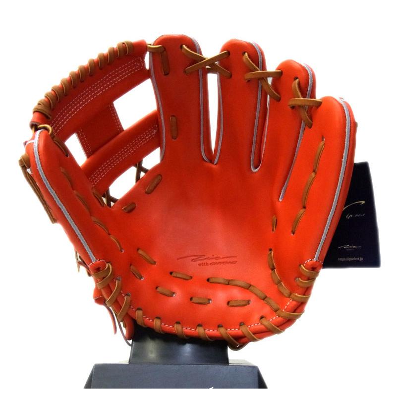 アイピーセレクト ip select (アイピーセレクト) 一般硬式グラブ 内野手用（オールポジション） Orgullo 〜オルグージョ(誇り)〜 赤オレンジ×タン Ip.055-Lc ...