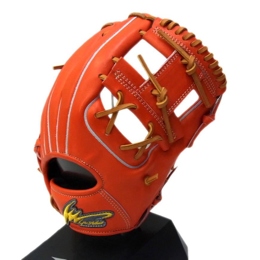 アイピーセレクト ip select 一般硬式グラブ 内野手用（セカンド・ショート） Espacio 〜エスパシオ(空間)〜 赤オレンジ×タン Ip.060-Lc (Ip060-Lc ...