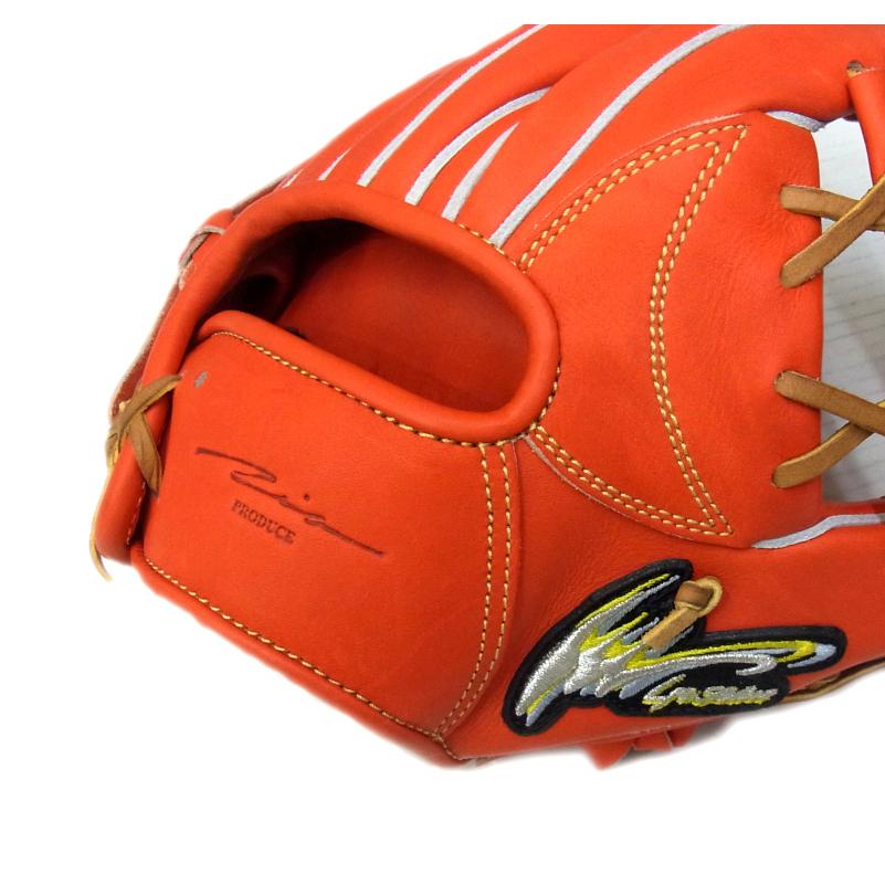 アイピーセレクト ip select (アイピーセレクト) 一般硬式グラブ プログレスコレクション 内野手用（オールポジション） 右投げ用 赤オレンジ×タン Ip.RD-Pc (IpRD-Pc ...