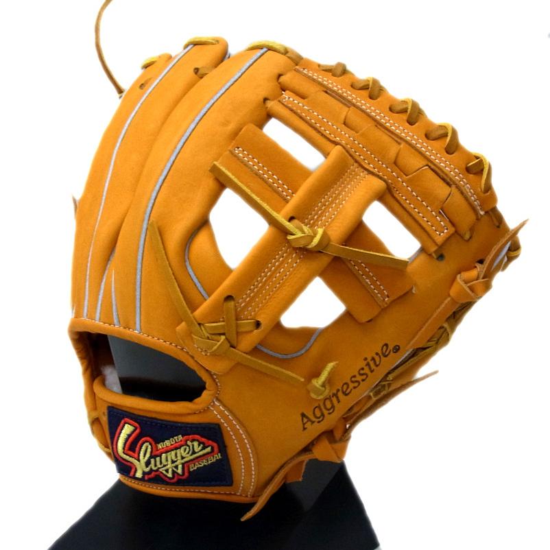 久保田スラッガー 久保田スラッガー 軟式グラブ 内野手（セカンド・ショート）用 右投げ用 （C-7023）KSオレンジ×タン KSN-YH46 : ナカスポヤフー店 - 通販 - Yahoo ...