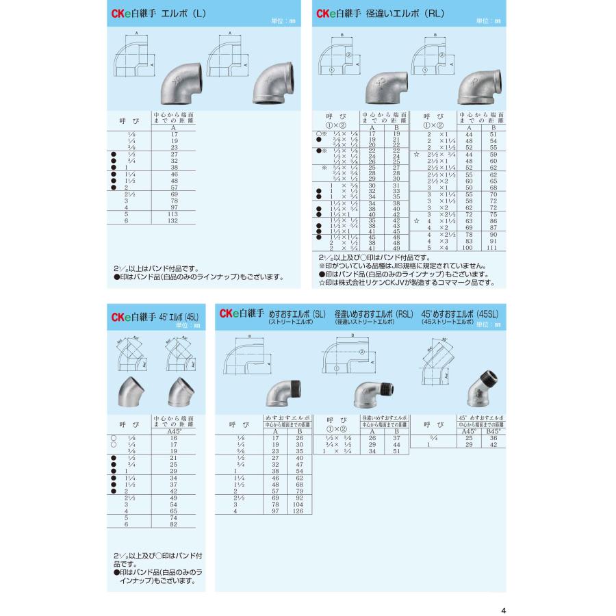 法人のみ CK金属 シーケー金属(/AV) e白継手 45°エルボ 50A 2B 45度 ねじ込み式 鋳鉄製管継手 45L : ck-50a2b-45l : ProShop伊達 - 通販 ...