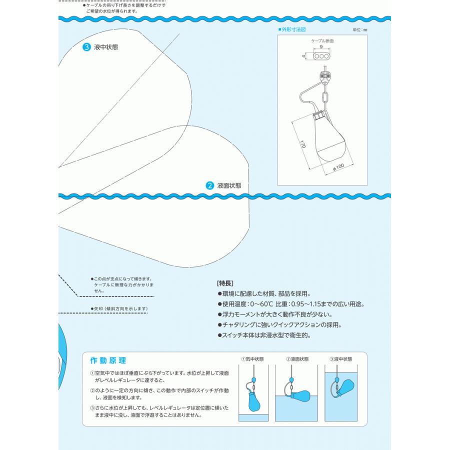 法人のみ 新明和工業(/AS) レベルレギュレータ 液面制御スイッチ LC12(6m) : ProShop伊達 - 通販 - Yahoo!ショッピング