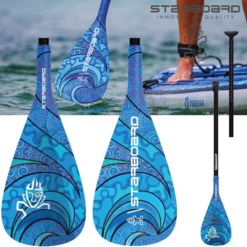 スターボード パドル ハイブリッドパドル 2ピース STARBOARD PADDLE Enduro Tiki Tech Blue Wave 26mm D40 2pcs オールラウンドパドル ...