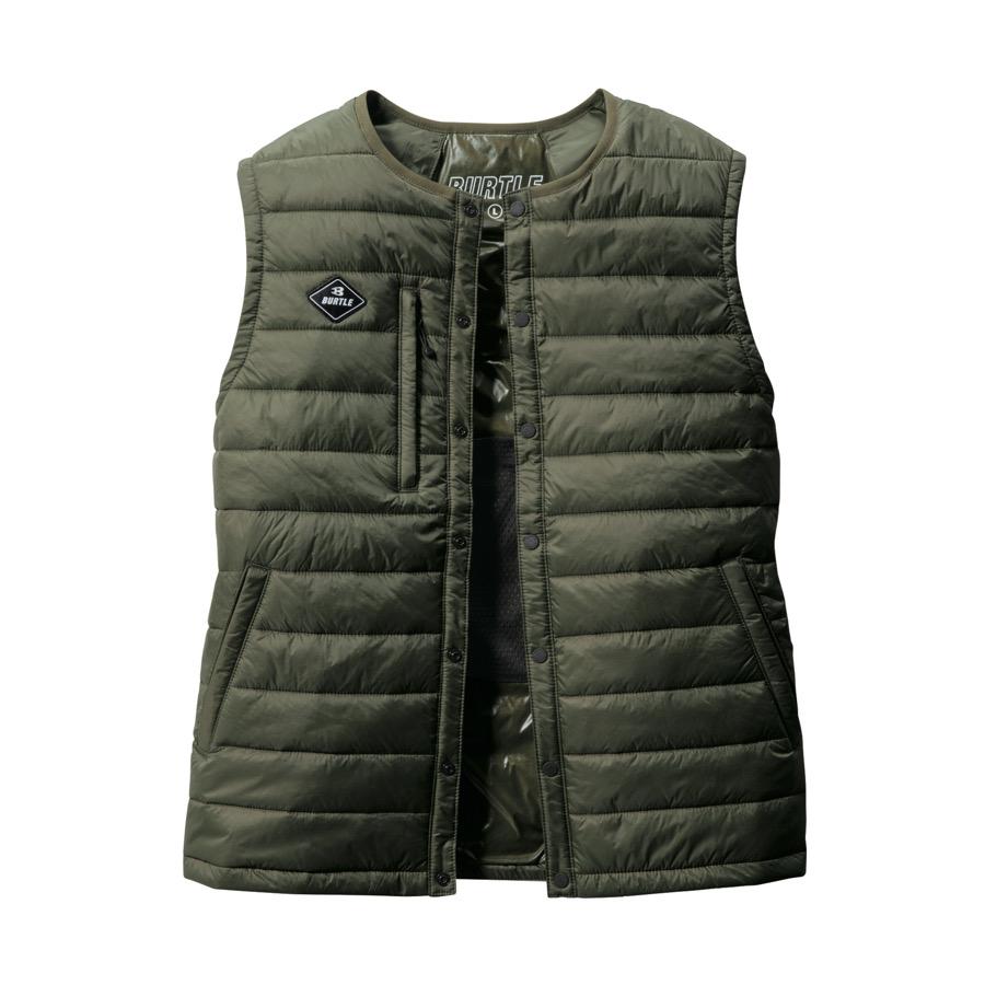 BURTLE（バートル） 3254 BURTLE サーモクラフト対応 防寒 ダウンベスト 2023 秋冬 新作【服のみ単品】ナイロン ベスト 軽量 撥水 防風 保温 作業服 作業着 防寒着 ...