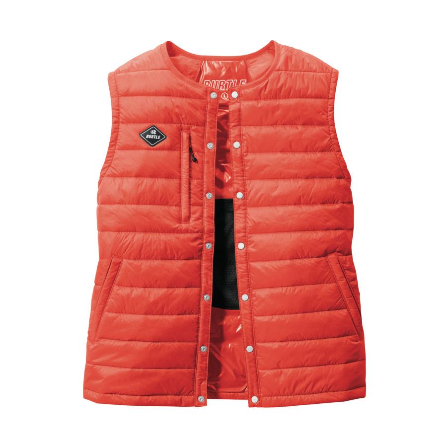 BURTLE（バートル） 3254 BURTLE サーモクラフト対応 防寒 ダウンベスト 2023 秋冬 新作【服のみ単品】ナイロン ベスト 軽量 撥水 防風 保温 作業服 作業着 防寒着 ...