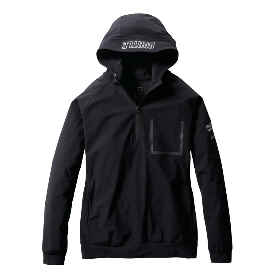 BURTLE（バートル） 4084 BURTLE 数量限定品 サマー 接触冷感 4WAYストレッチ ハーフジップフーディ 2023 春夏 新作 吸水速乾 ドライ UVカット 伸縮性 作業服 ...