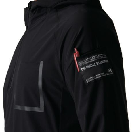 BURTLE（バートル） 4084 BURTLE 数量限定品 サマー 接触冷感 4WAYストレッチ ハーフジップフーディ 2023 春夏 新作 吸水速乾 ドライ UVカット 伸縮性 作業服 ...