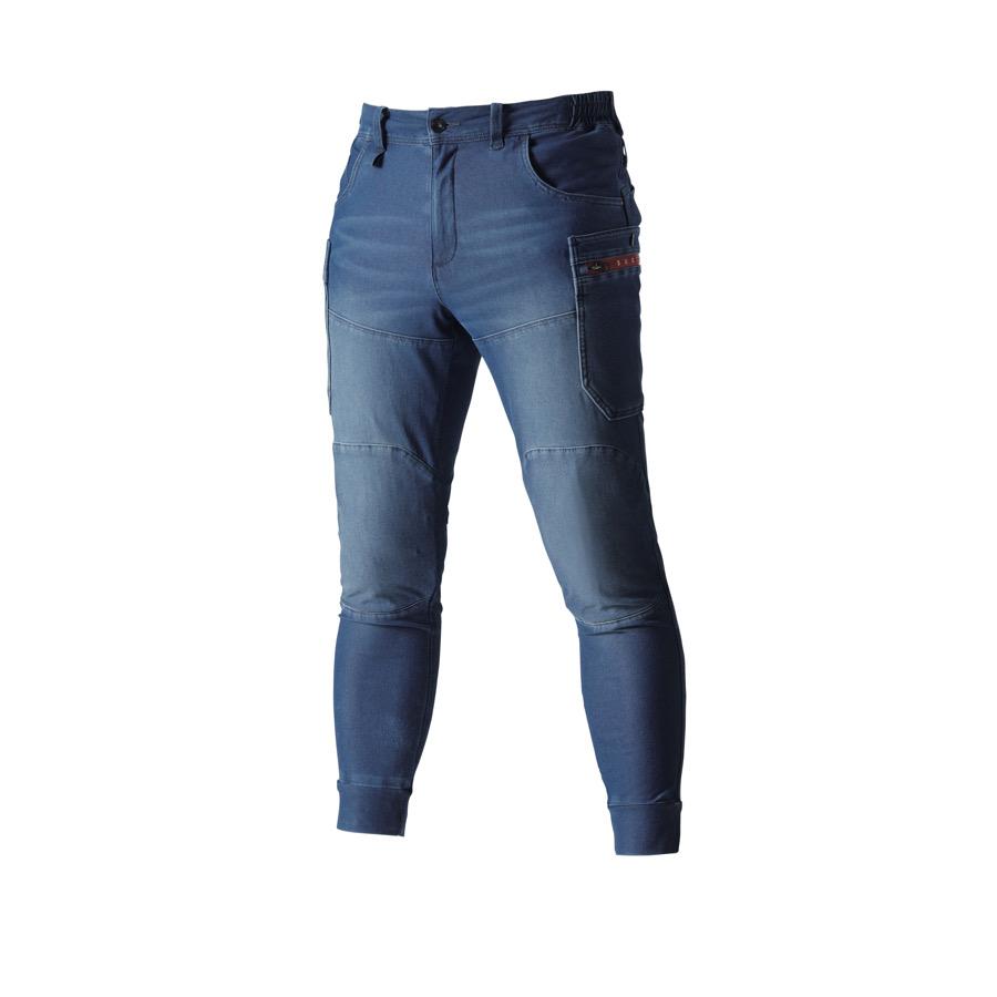 BURTLE（バートル） 492 BURTLE 数量限定品 4WAY ストレッチニット デニム ジョガー カーゴパンツ 2024 春夏 新作 スリムフィット 吸水速乾 通気性 作業服 作業着 ...