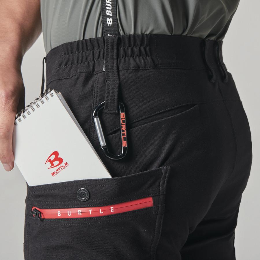 BURTLE 497 バートル 数量限定品 4WAY ストレッチニット デニム ショート カーゴパンツ 2024 春夏 新作 スリムフィット 吸水速乾 通気性 作業服 作業着 ワーク : 作業 ...