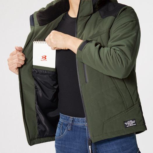 BURTLE（バートル） 5270 BURTLE サーモクラフト対応 大型フード付き 防寒ジャケット【服のみ単品】ヌバックタッサー 防風 保温 アウトドア 防寒着 作業服 作業着 : 作業衣 ...