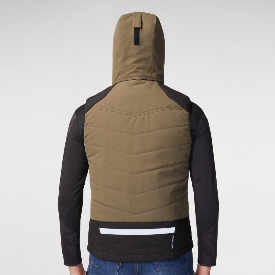 BURTLE（バートル） 5274 BURTLE サーモクラフト対応 大型フード付き 防寒ベスト【服のみ単品】ヌバックタッサー 防風 保温 アウトドア 防寒着 作業服 作業着 : 作業衣専門店 ...
