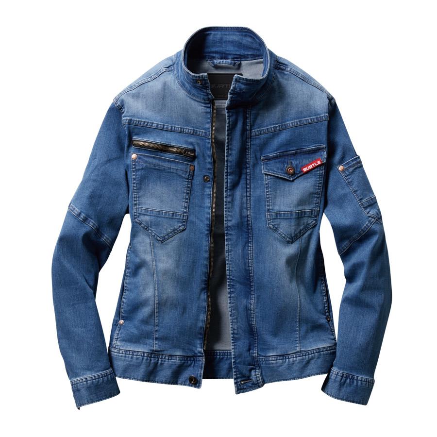 BURTLE（バートル） 591D 592D BURTLE サマー 接触冷感 クレイジーストレッチ クール デニム 上下セットアップ 数量限定品 作業服 作業着 ワークウェア ユニフォーム ...