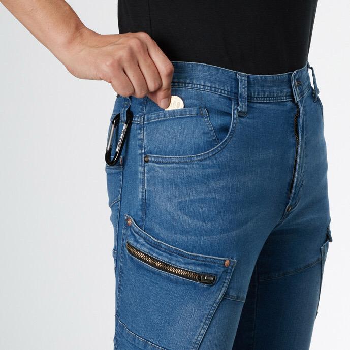 BURTLE（バートル） 591D 592D BURTLE サマー 接触冷感 クレイジーストレッチ クール デニム 上下セットアップ 数量限定品 作業服 作業着 ワークウェア ユニフォーム ...