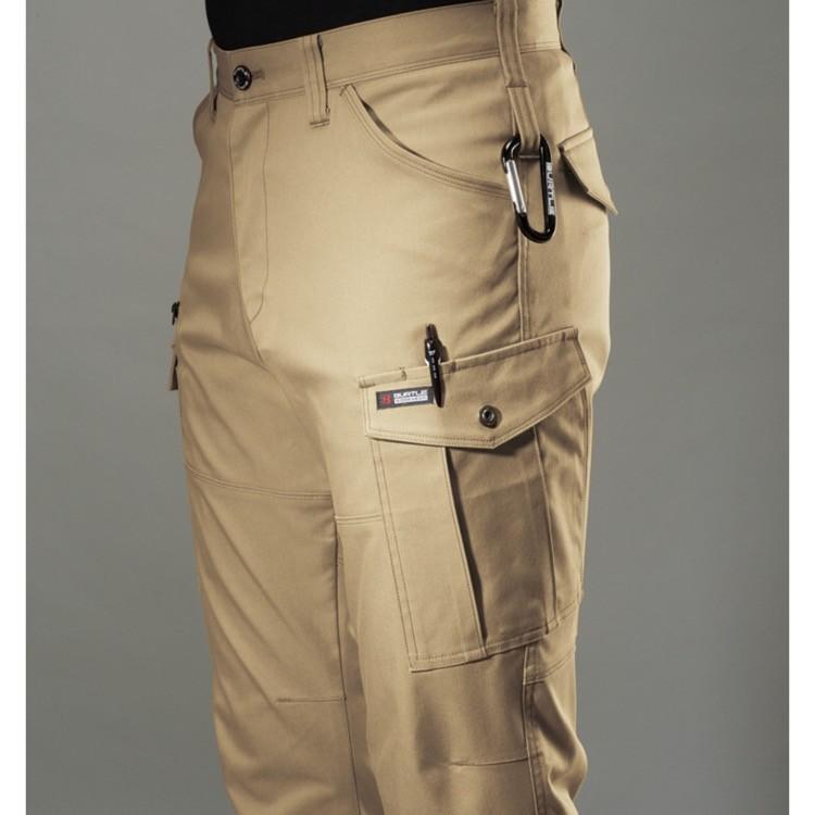 BURTLE（バートル） 7052 BURTLE T/Cストレッチツイル カーゴパンツ レイザーシルエット 伸縮性 制電ケア設計 作業服 作業着 ワークウェア ユニフォーム ユニセックス ...