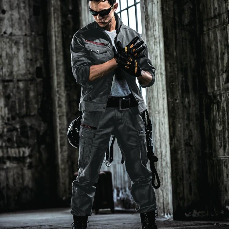 BURTLE（バートル） 7052 BURTLE T/Cストレッチツイル カーゴパンツ レイザーシルエット 伸縮性 制電ケア設計 作業服 作業着 ワークウェア ユニフォーム ユニセックス ...