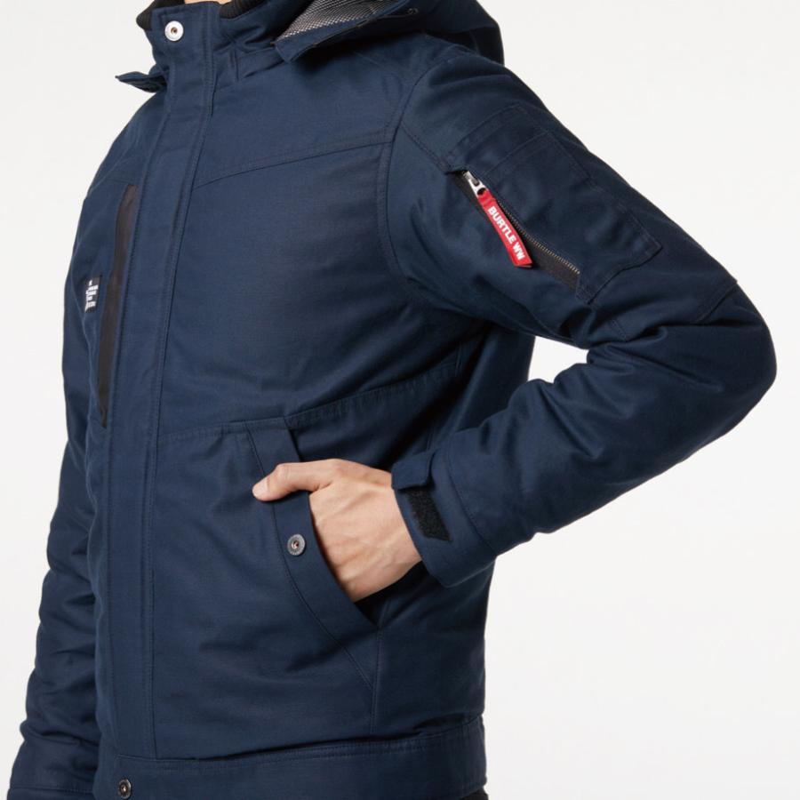 8210 BURTLE バートル サーモクラフト対応 綿100% 防寒ジャケット【服のみ単品】アーミーサテン 保温 裏アルミメッシュ ミリタリー 防寒着 作業服 作業着 : 8210 ...