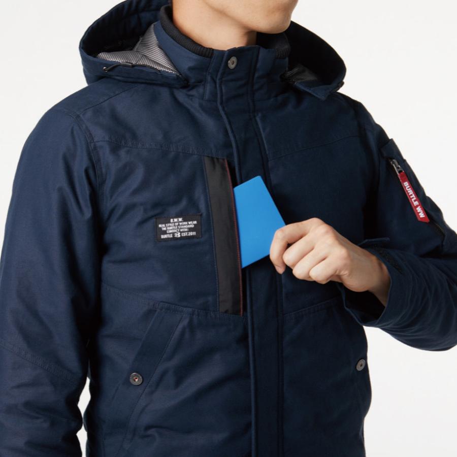 8210 BURTLE バートル サーモクラフト対応 綿100% 防寒ジャケット【服のみ単品】アーミーサテン 保温 裏アルミメッシュ ミリタリー 防寒着 作業服 作業着 : 8210 ...
