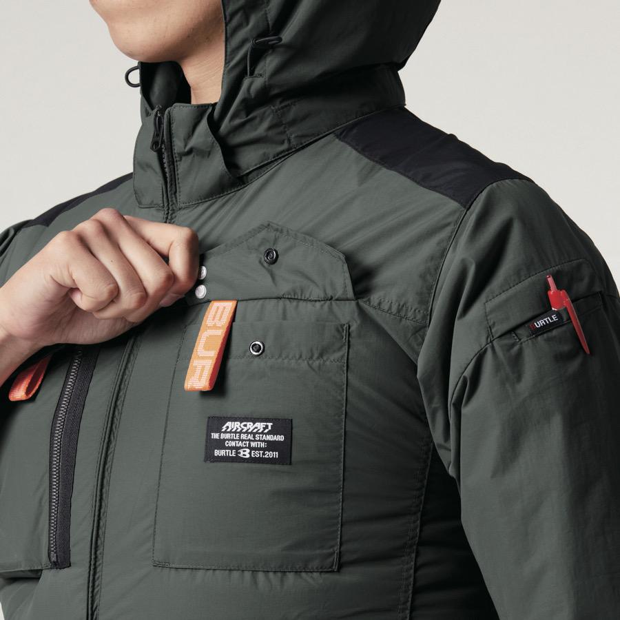 BURTLE AC1156 バートル AIRCRAFT エアークラフト 2024 春夏 新作 空調作業服【ファンなし・服のみ単品】タクティカル 半袖ブルゾン 遮熱 UVカット 熱中症対策 ...