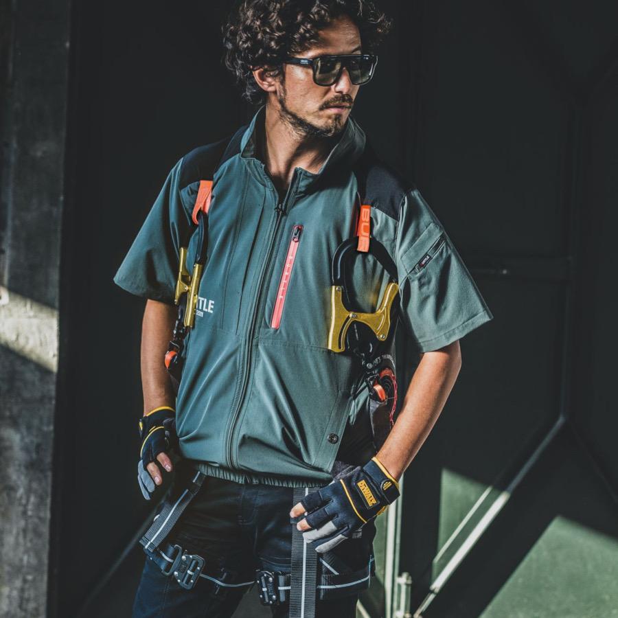 BURTLE AC2006 バートル AIRCRAFT エアークラフト 春夏 新作 サイドファン 空調作業服【ファンなし・服のみ単品】半袖ブルゾン ストレッチ UVカット 熱中症対策 : 作業 ...